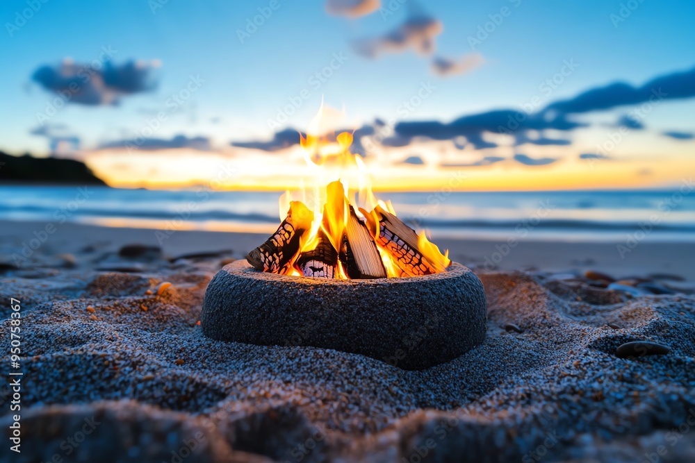 Forever Summer with the glow of a campfire, captured in a photo where a ...