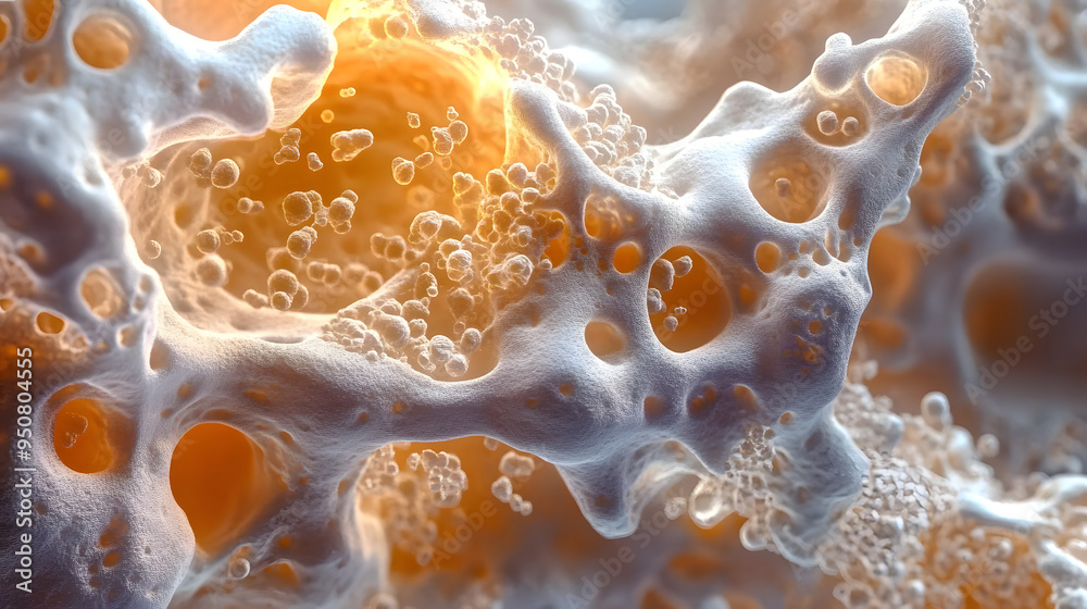 Capture the process of bone resorption, showing how osteoclasts break ...