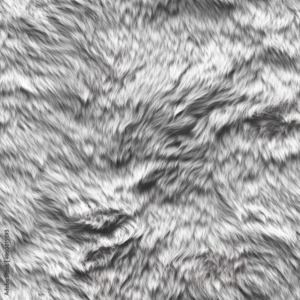 seamless fluffy fur texture tile top view soft fabric textile comfy ...