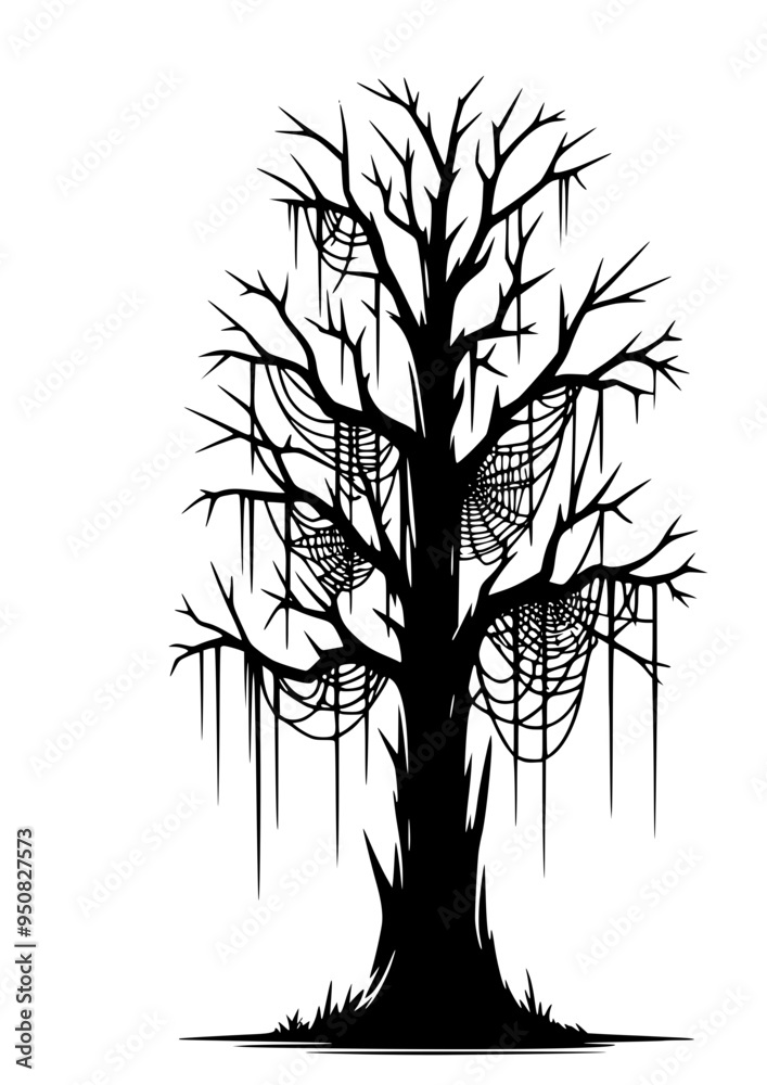 Halloween Tree SVG, Creepy Tree SVG, Spooky Tree SVG, Black Cat SVG ...