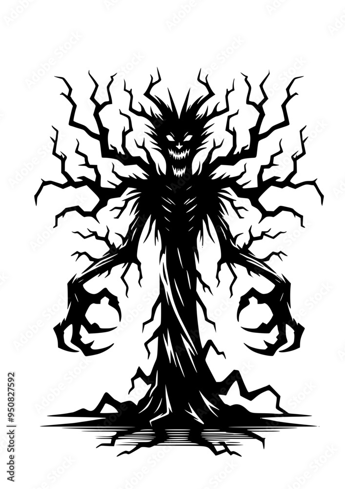 Halloween Tree SVG, Creepy Tree SVG, Spooky Tree SVG, Black Cat SVG ...