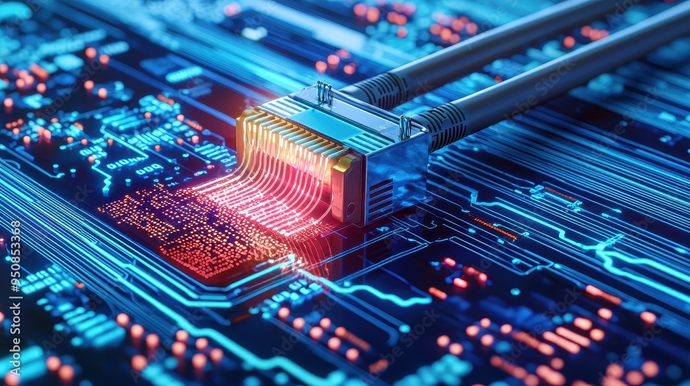 High-resolution diagram of a broadband network expansion plan ...