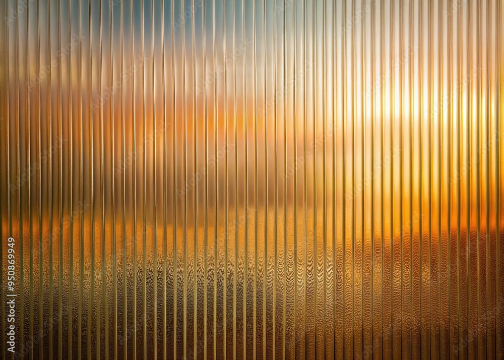 Reeded Glass Window. Bar room with cafe bokeh for business. Art deco ...