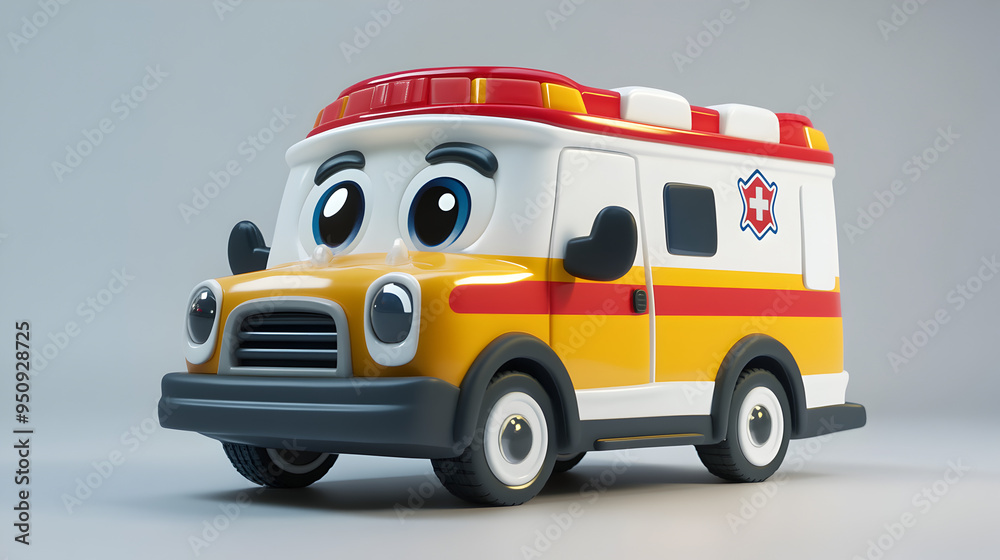 Cute Cartoon Ambulance Toy Vehicle for Children s Emergency Medical ...
