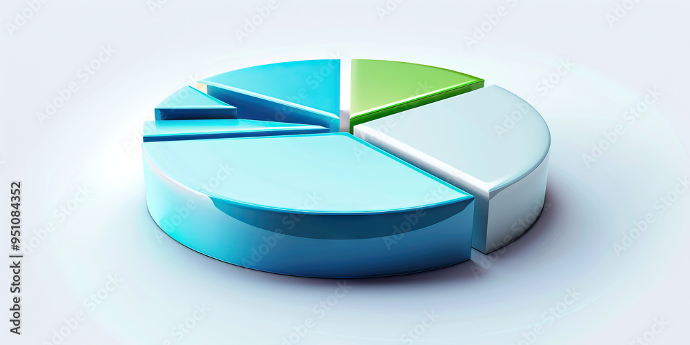 A minimalist pie chart comparing customer demographics before and after ...