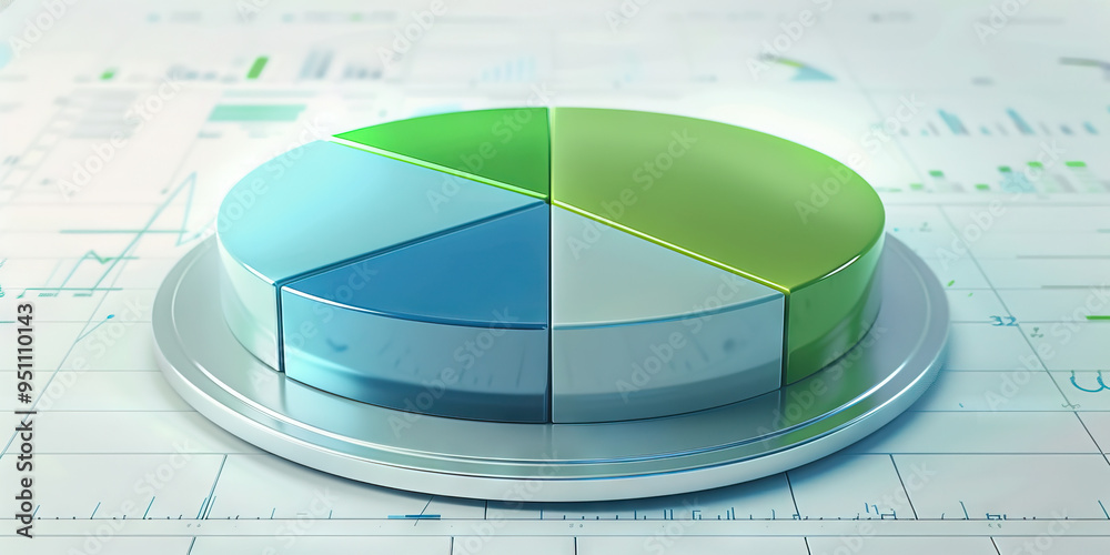 An elegant pie chart displaying product inventory levels by category ...