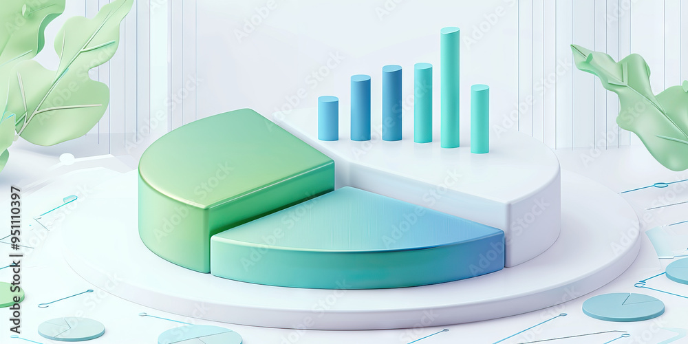 An elegant pie chart displaying product inventory levels by category ...