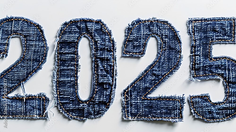 Happy New Year, Happy 2025, letters 2025 realizes a partier de bout de ...
