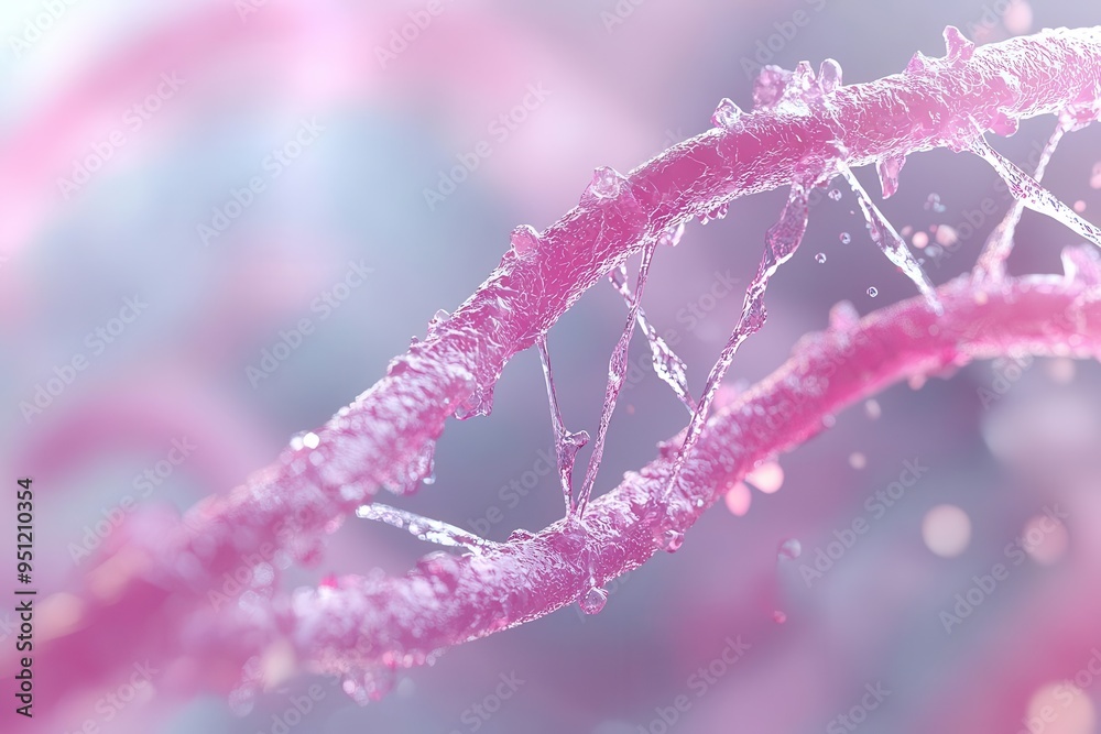 DNA strands, abstract biology background, digital concept are essential ...
