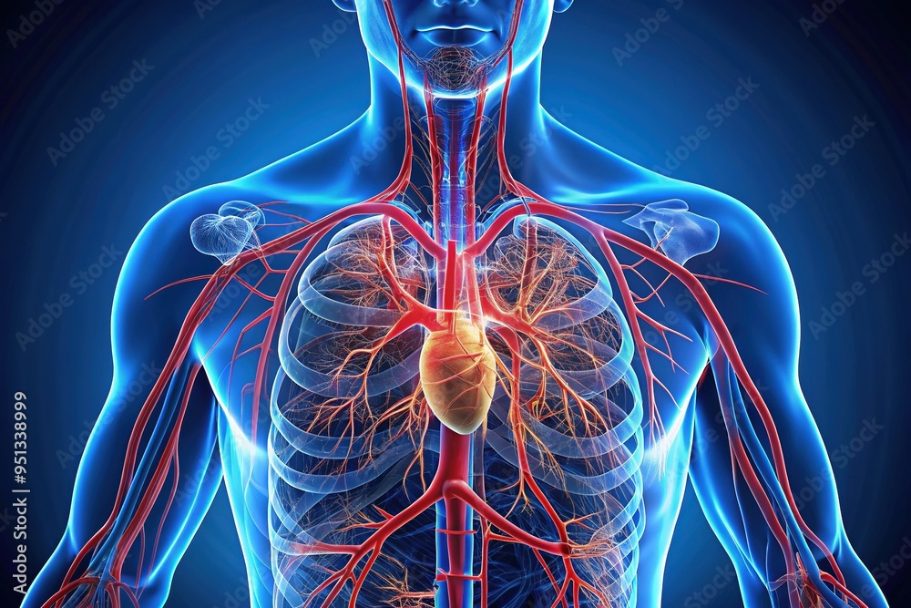 Blood flows from the heart to the lungs, picking up oxygen and dropping ...