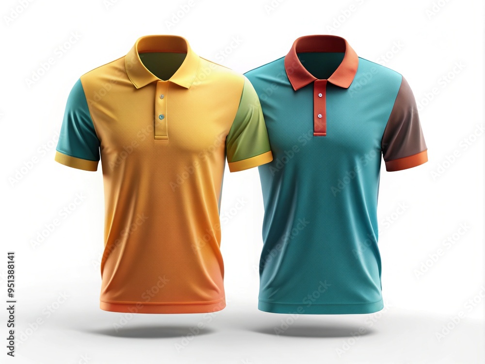 High-quality, customizable, and fully layered polo shirt mockup ...