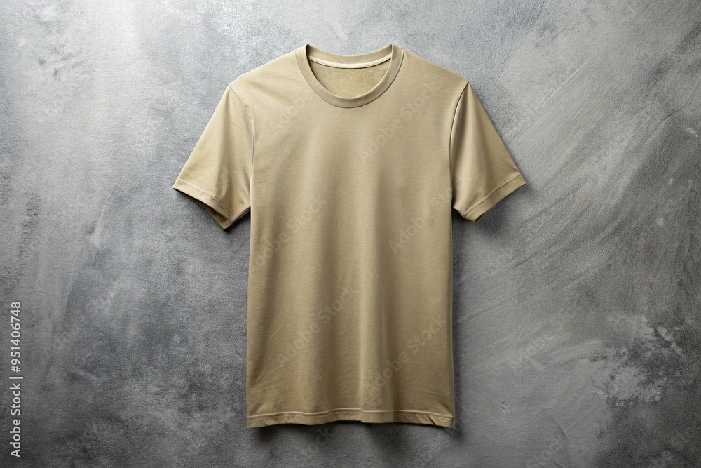 Modern blank crew neck t-shirt template with a clean collar and sleeves ...