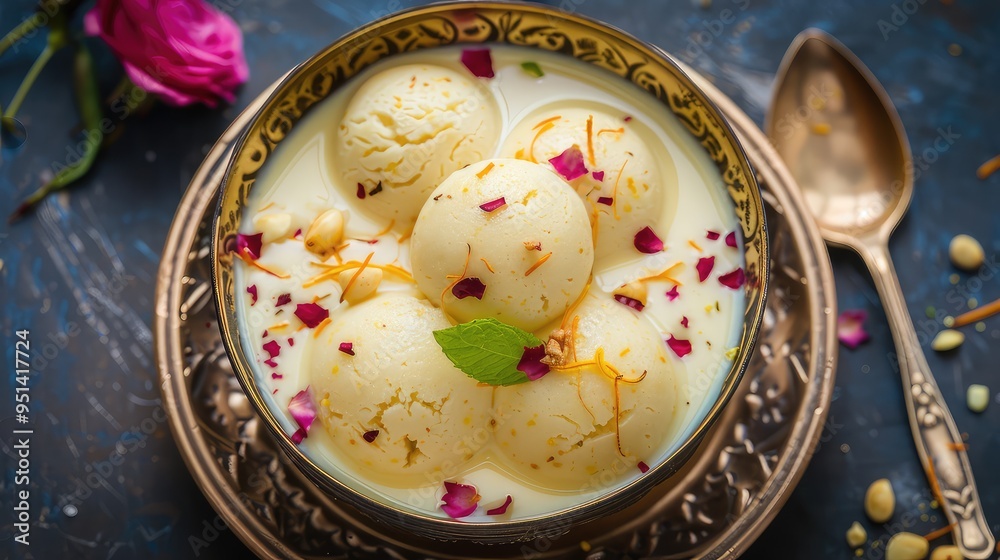 Rasmalai, Bengali Sweet, Bengali Dessert Stock Photo | Adobe Stock