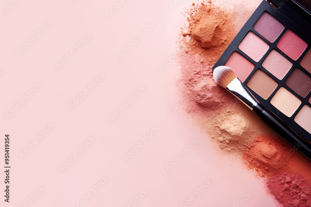 Cosmetics lipstick powder makeup. Stock Photo | Adobe Stock