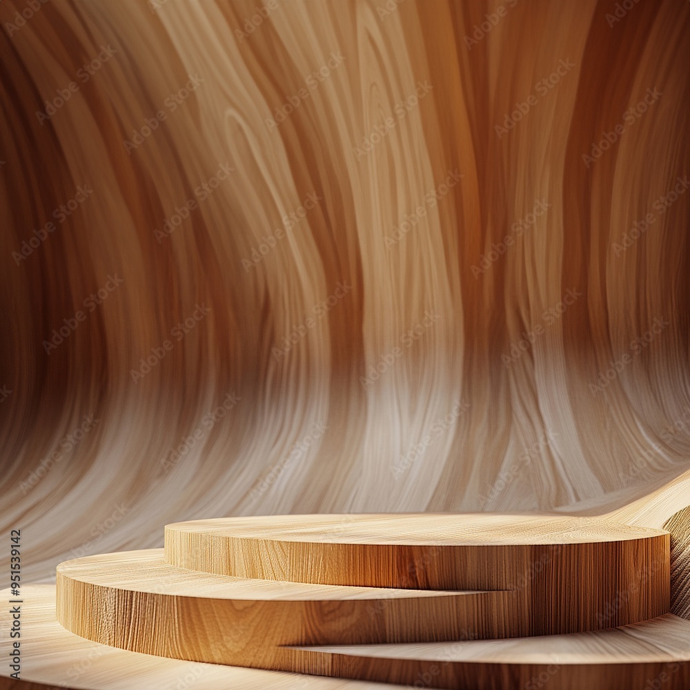 wood podium wooden platform display pedestal stage vector background ...