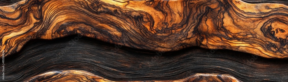 Richly figured bocote wood with bold, striking grain, ideal for luxury ...