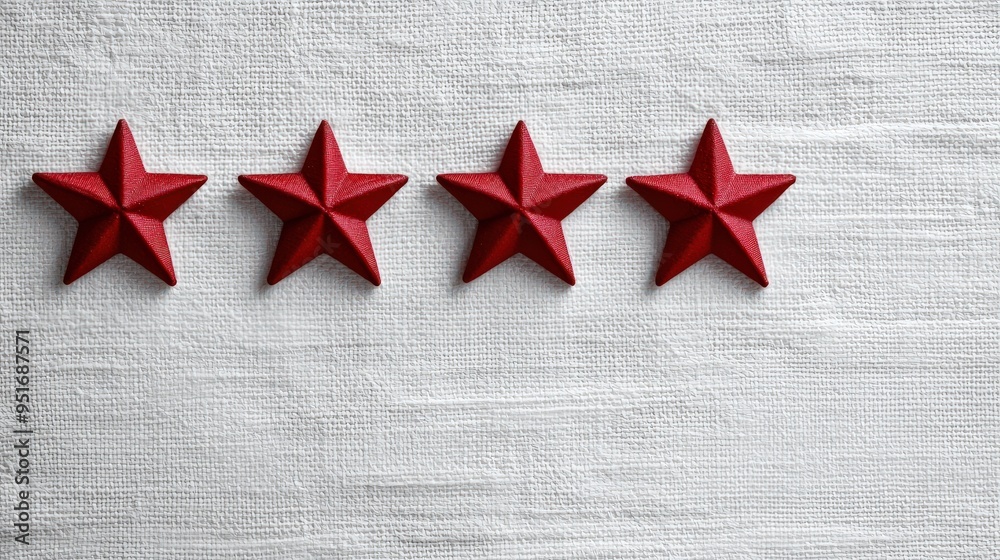Star rating on a fabric texture background, showcasing hyper detailed ...