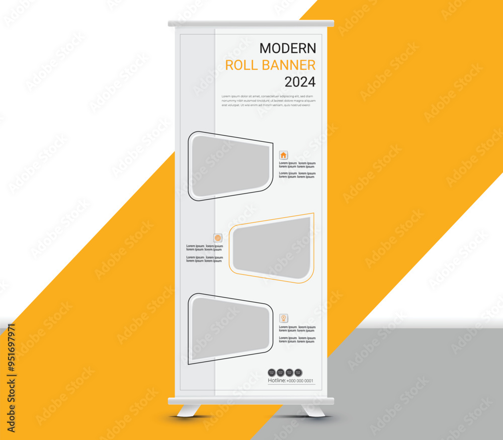 Business roll up banner, modern x banner, corporate roll up banner ...