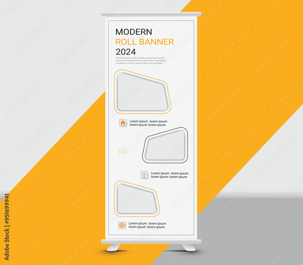 Business roll up banner, modern x banner, corporate roll up banner ...