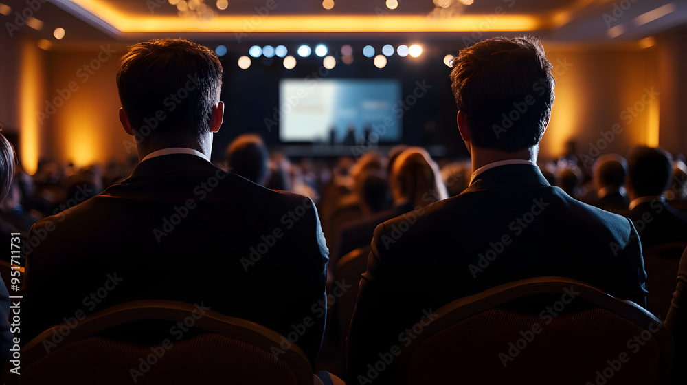group of people in formal dressing suit as audience at large modern ...