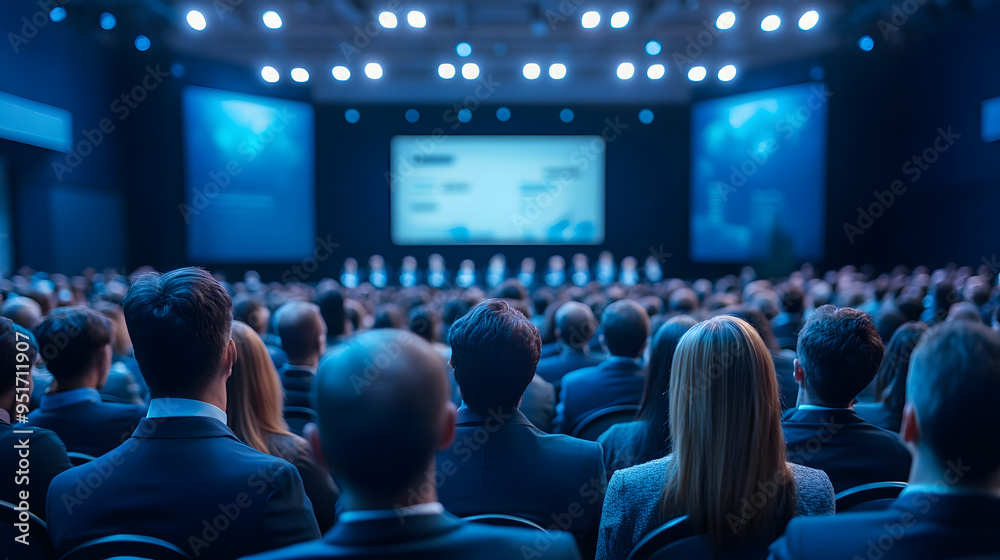 group of people in formal dressing suit as audience at large modern ...