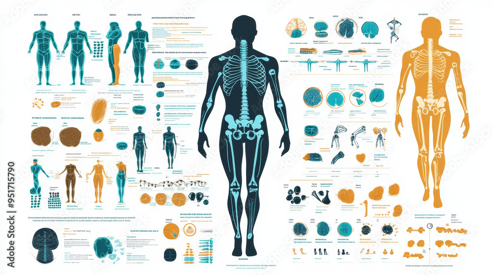 Medical infographic featuring orthopedic anatomy charts. Includes a ...