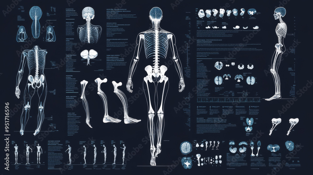Medical infographic featuring orthopedic anatomy charts. Includes a ...