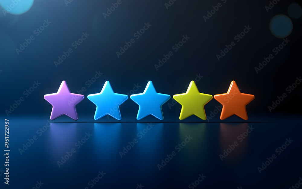 Five star rating review slider bar button background of best ranking ...