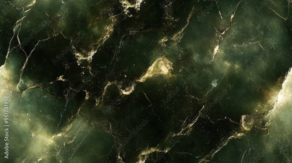 Elegant dark green marble texture with rich veins, perfect for ...