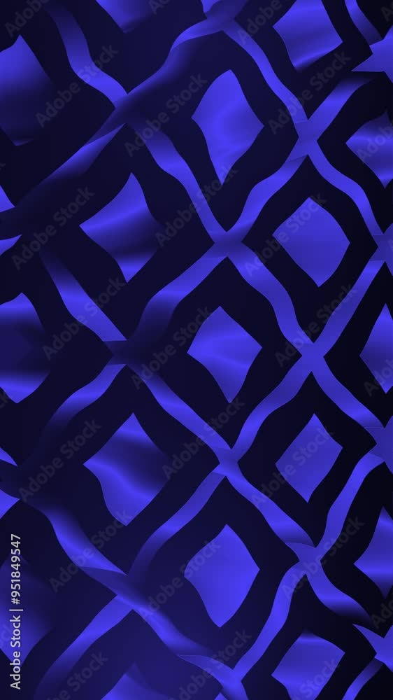 Vertical video - blue abstract background with a repeating pattern of ...