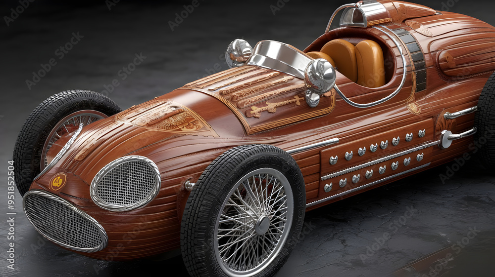Professionally crafted 3D wooden model of Race Car. Stock Photo | Adobe ...