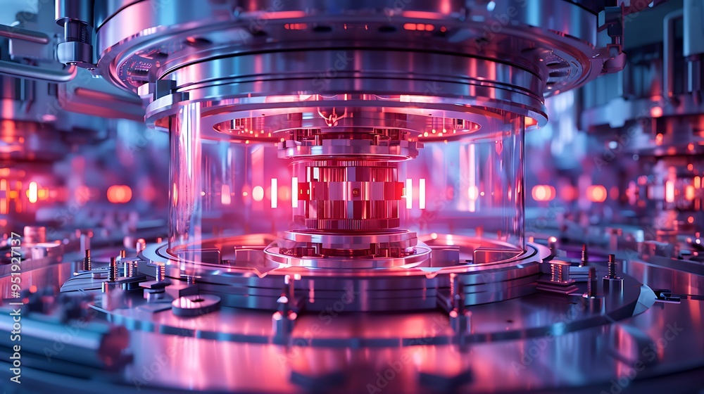 A visually captivating illustration of a next-generation nuclear ...