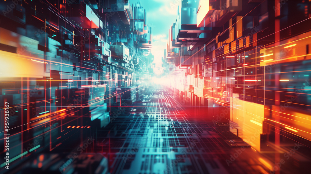 technology, abstract, digital, cyberspace, concept, network, background ...