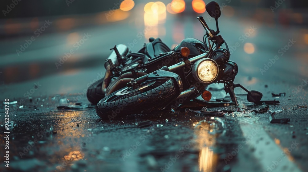 Motorcycle Accident: After losing control on a sharp curve, a ...