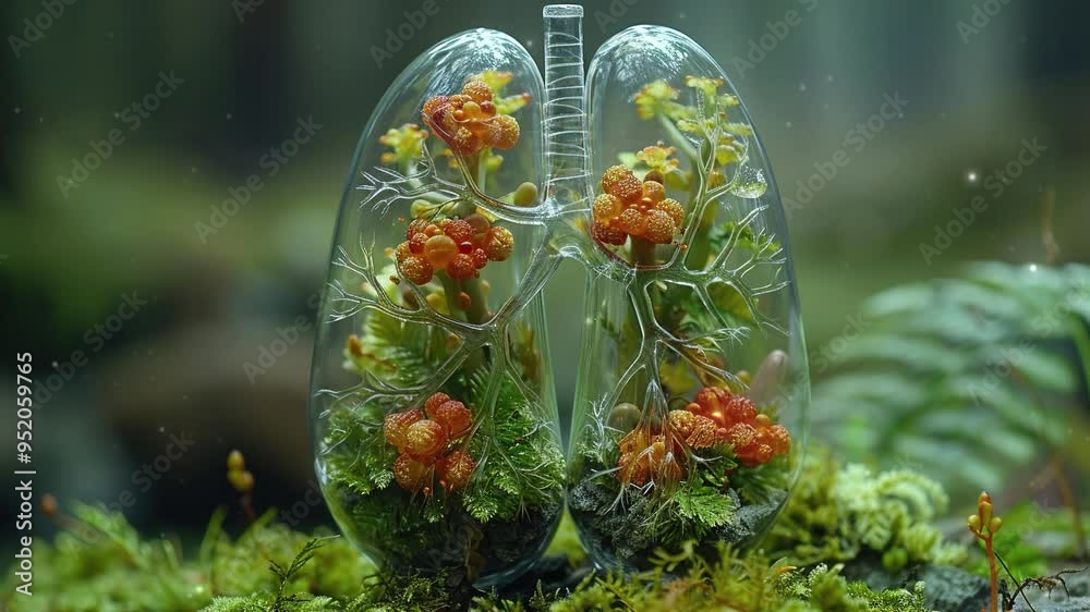 Human lungs anatomy of tree branch, Concept Nature, Respiration ...