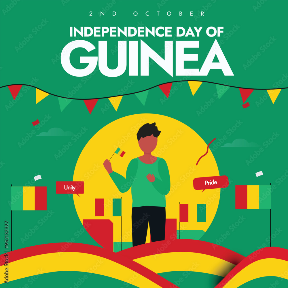 Guinea Independence Day. 2 October Independence day of Guinea ...