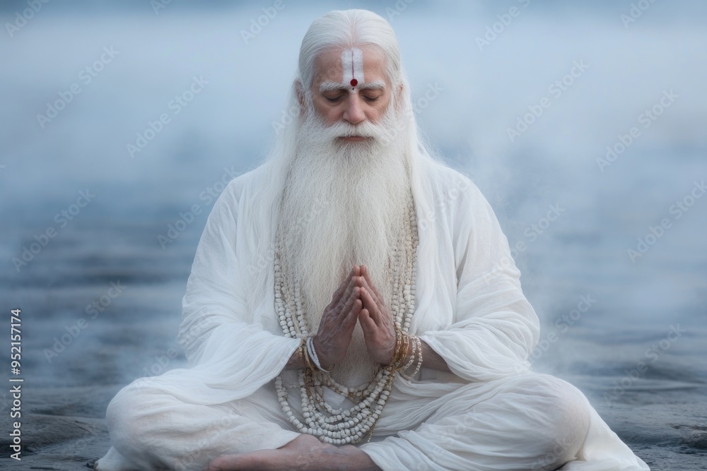 Divine creator: Portrait of Brahma, god of creation in Hinduism ...