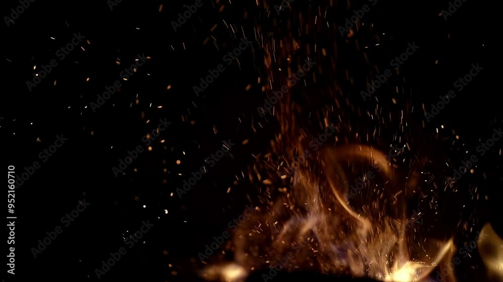 Fires. Blazing fire. Flames pattern. Spark and flame. Flame on black ...