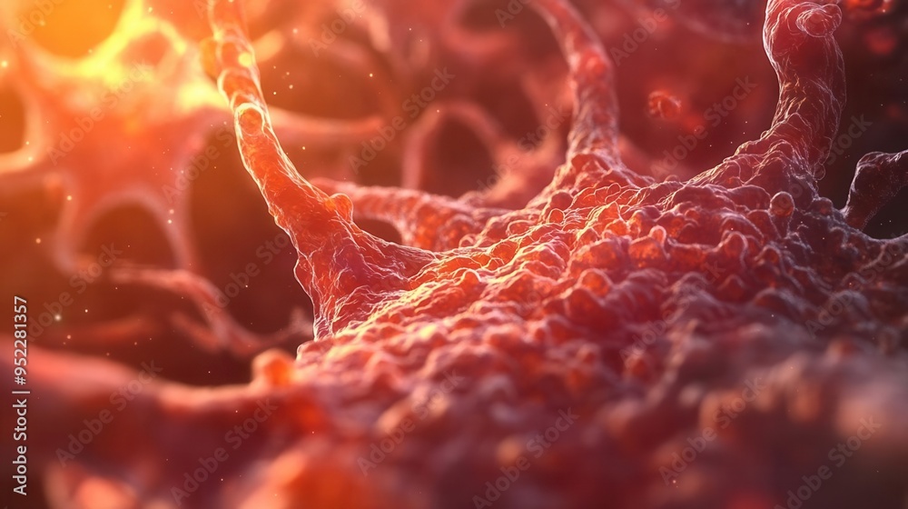 Microscopic view of heart muscle cells with Copaxone protecting them ...