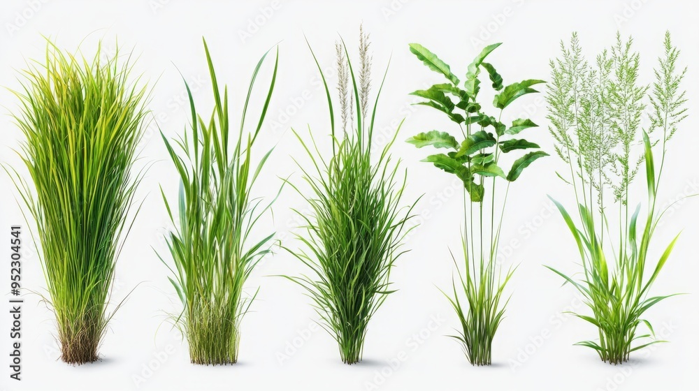High-Resolution Image of Small Grass with a Detailed Matte Finish and ...