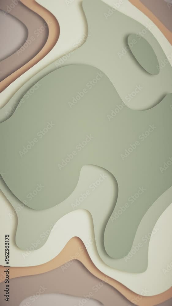 Vertical video - abstract layered paper cutout background with smooth ...