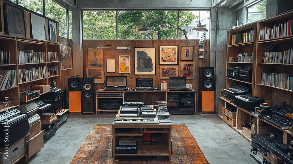 An inspiring studio where artists blend analogue technology with modern ...
