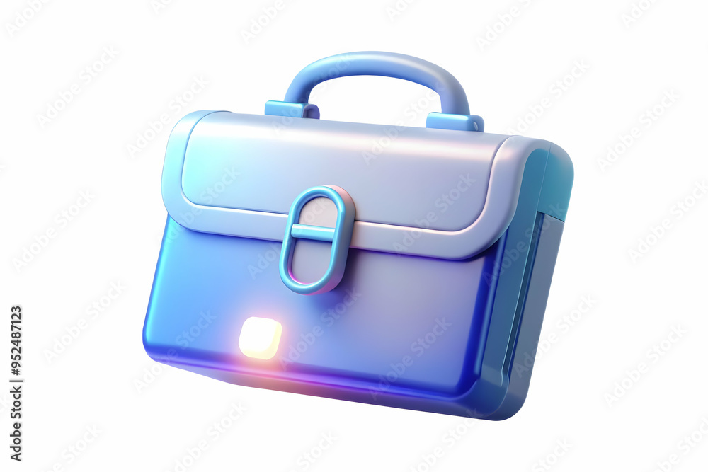 Flat Holographic briefcase with Labh Pancham symbol and copy space ...