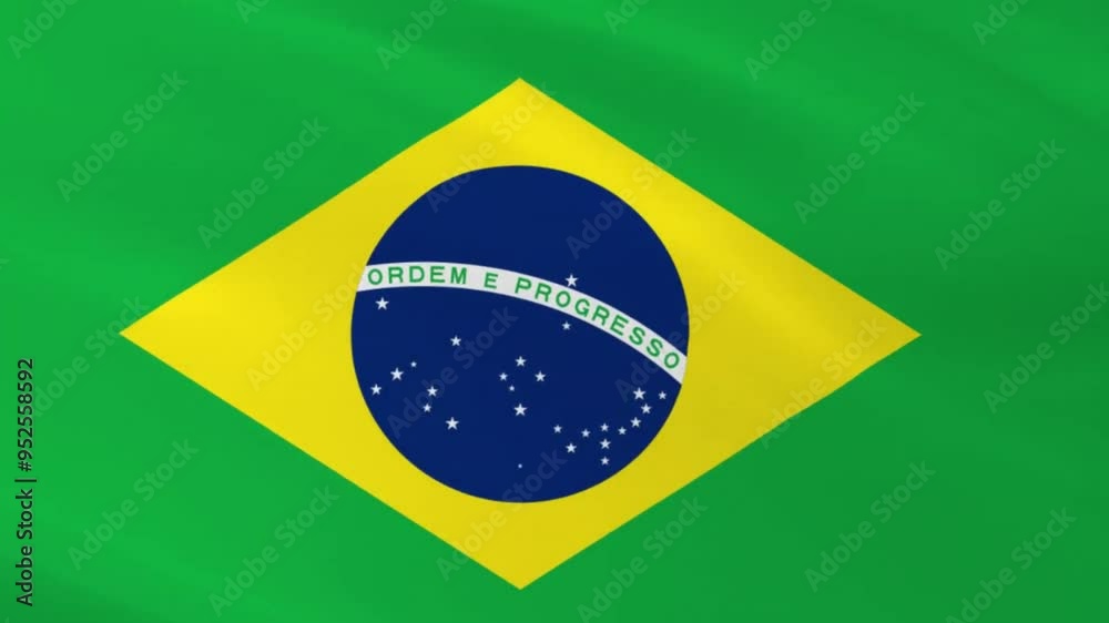 Brazil Flag Waving Animation, Brazil Flag Waving Animation Video, HD ...