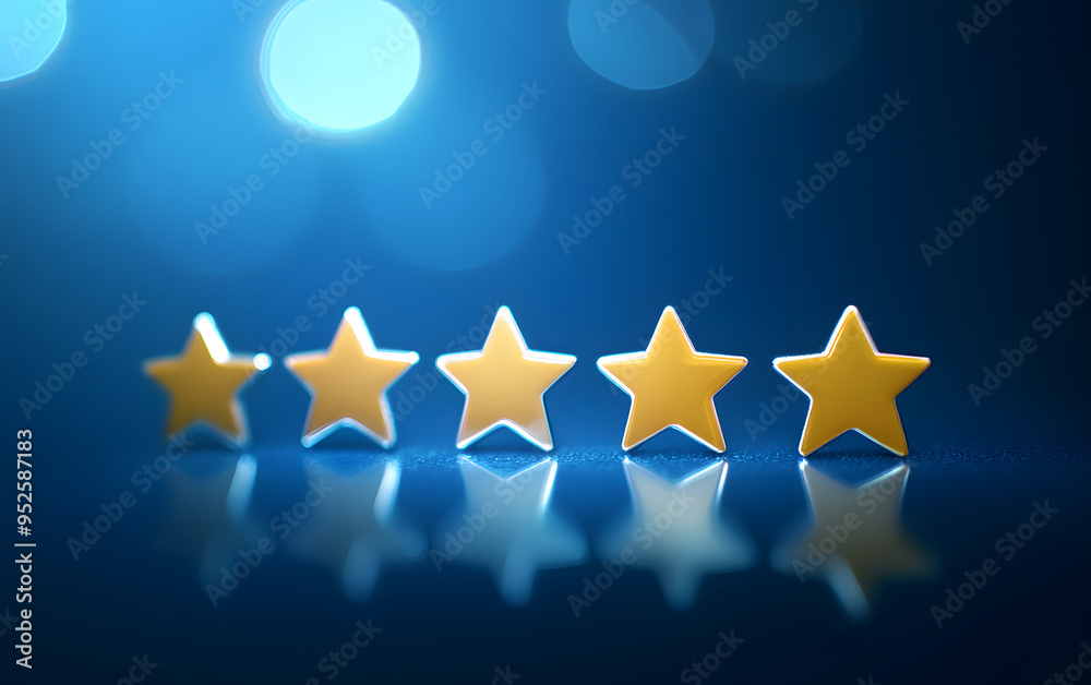 Five star rating review slider bar button background of best ranking ...