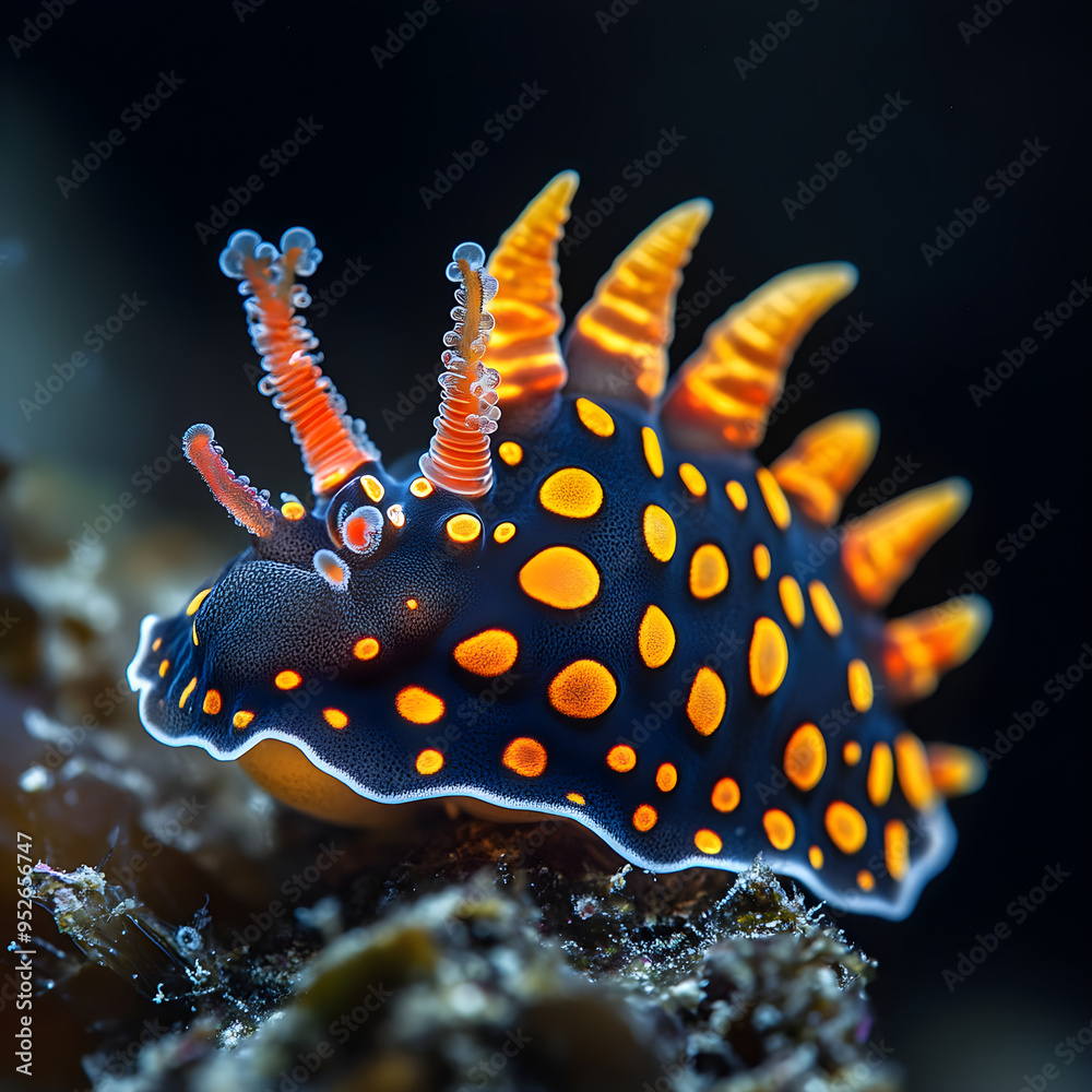 Photograph of a sea slug in nature, highlighting its limber structure ...