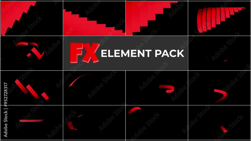Animated FX Elements Shapes pack 2d animated reborn line animated super ...