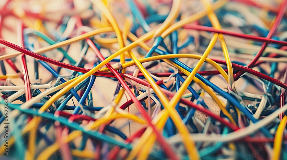 A complex and confusing organizational chart with overlapping lines and ...