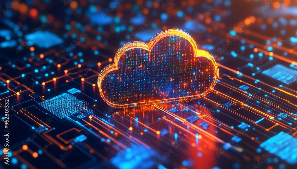 Seamless Data Migration to the Cloud, data being transferred from on ...