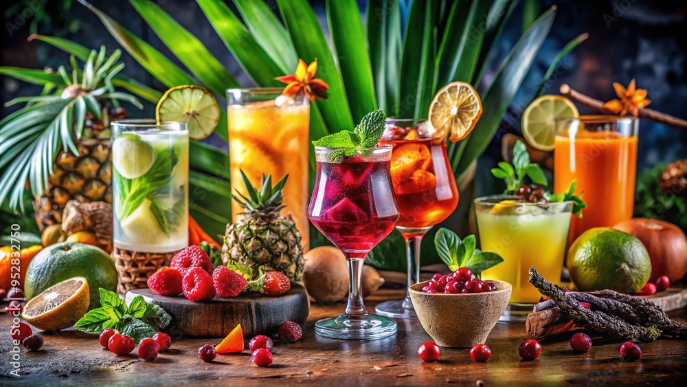 Vibrant colors and unusual ingredients create a tropical escape in this ...